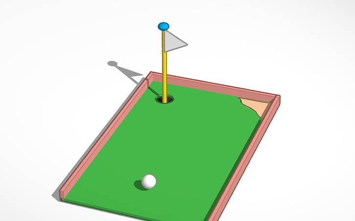 3D design Mini Golf Course - Tinkercad