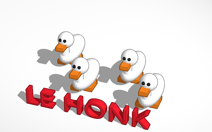 3D design le honk | Tinkercad