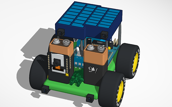 3D design robot car - Tinkercad