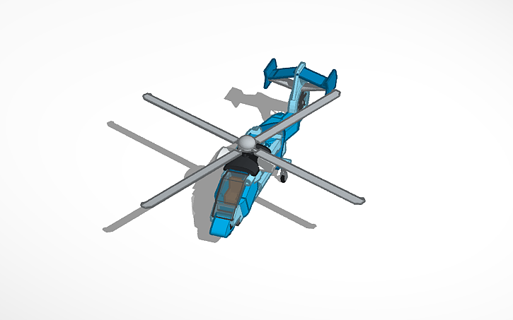 3D design ACU helicopter - Tinkercad