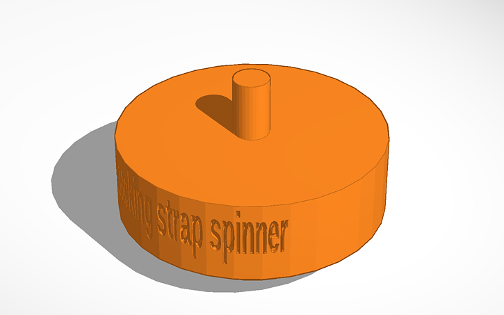 3D design packaging strap winder - Tinkercad