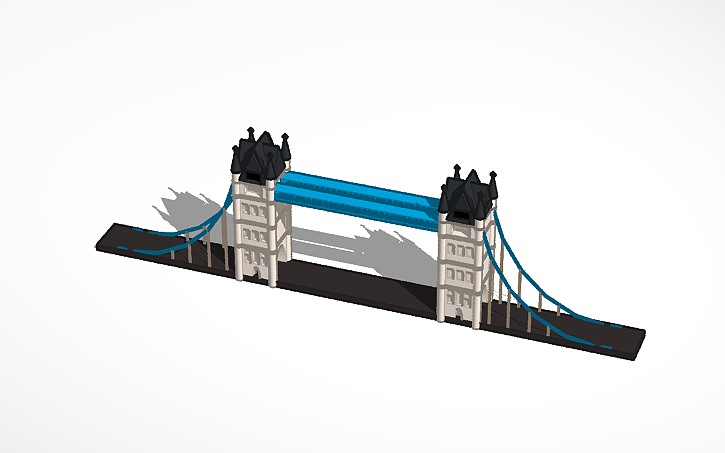 3D design Tower Bridge - Tinkercad