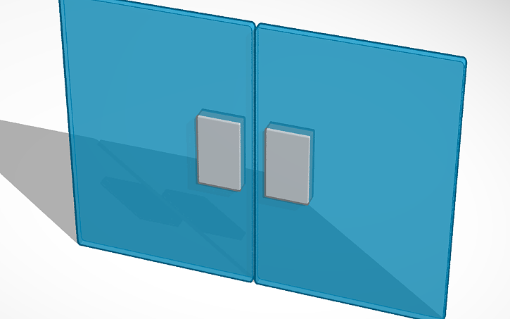 3D design Front store door - Tinkercad