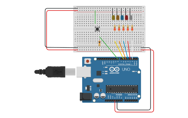 Circuit Design Tp Arduino Chenillard Tinkercad