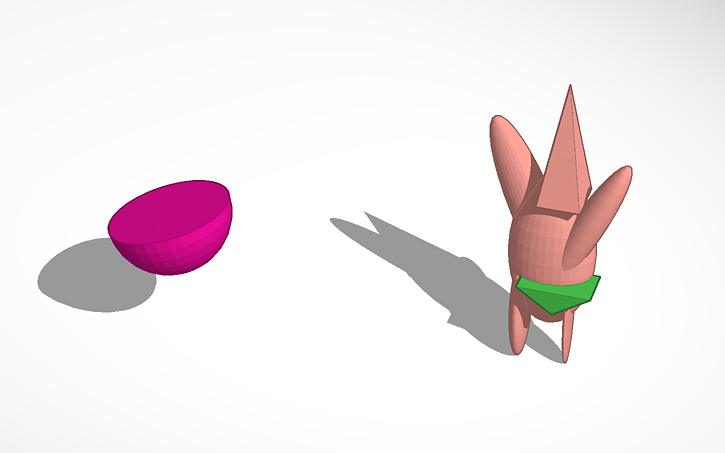 3D design Patrick toy ;) | Tinkercad