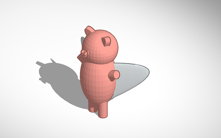 3D design Flying Pig - Tinkercad