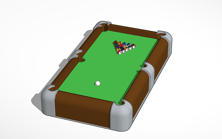 3D design Pool Table - Tinkercad