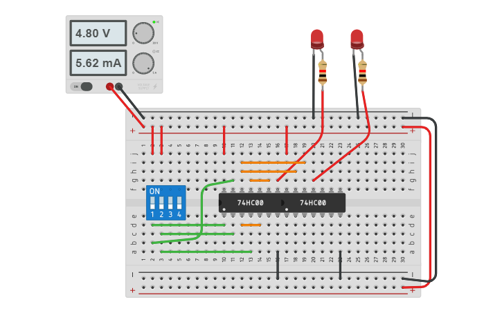 Circuit Design Half Adder Using Nand Gate Tinkercad