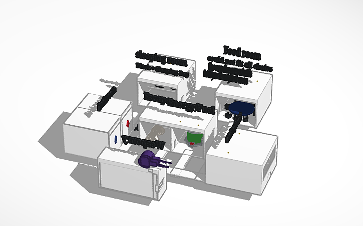 3D design Spaceship Rooms (for school) | Tinkercad