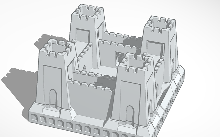3D design Fort Planter - Tinkercad