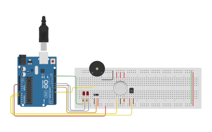 Circuit Design Gas Safety Device Prototype Tinkercad
