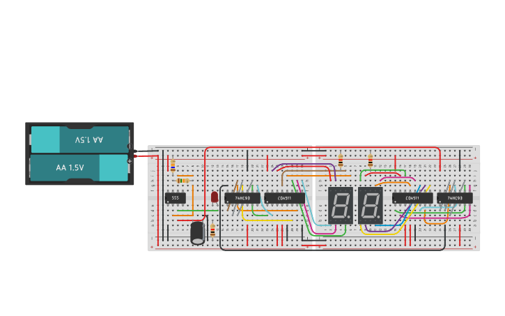 Circuit design Contador de 0 a 99 con el uso de 2 display de 7 ... Circuit design Contador de 0 a 99 con el uso de 2 display de 7 ...