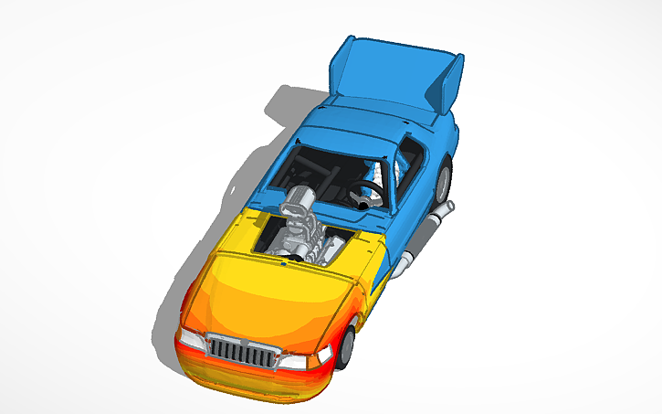 3D design 1999 Mercury Funny Car - Tinkercad