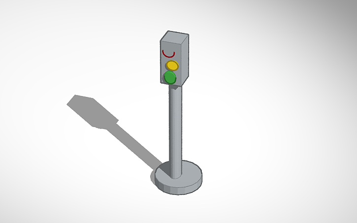 3D design semaforo semaforo - Tinkercad