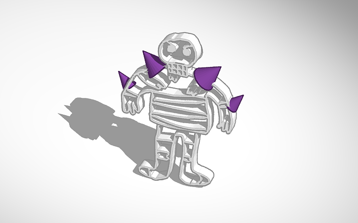 3D design spikey skeleton | Tinkercad