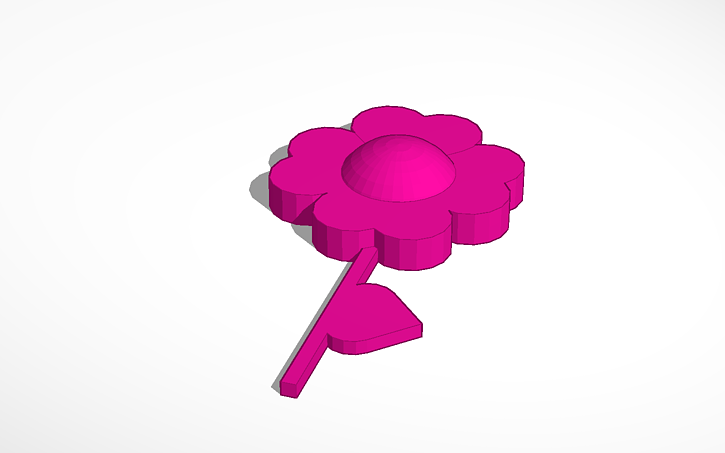 3D design Flower - Tinkercad