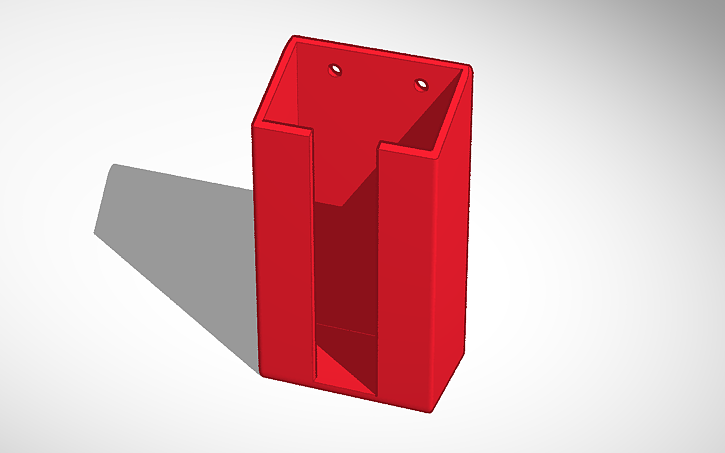 3D design LG TV Remote Holder - Tinkercad