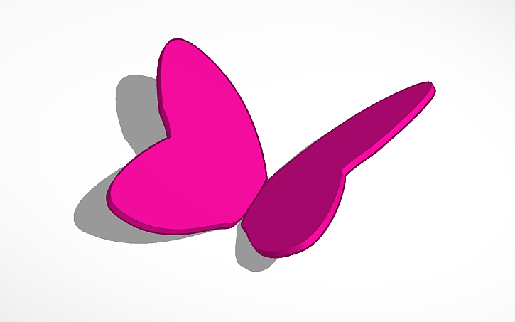 3D design Butterfly - Tinkercad