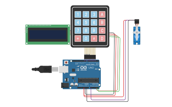 Circuit Design Keypad Tinkercad