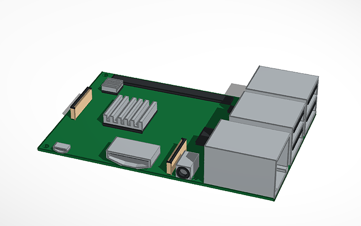 3D design Pi - Tinkercad