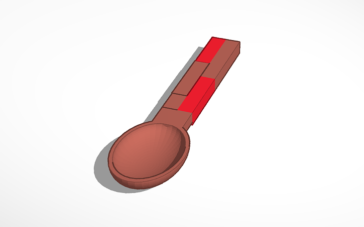 3D design rusty spoon | Tinkercad