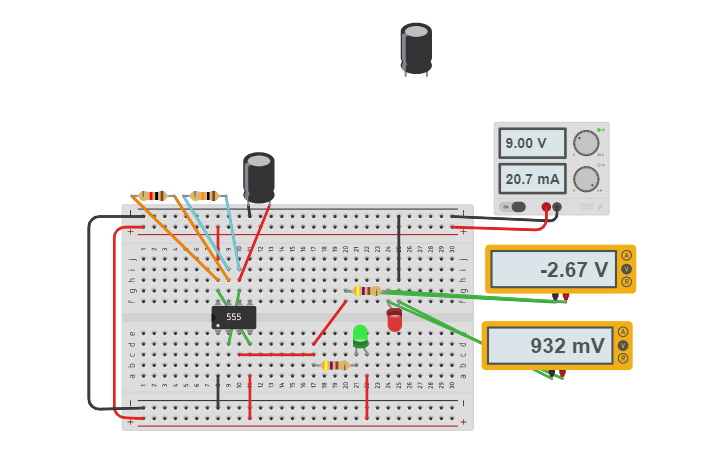 Circuit design pisca pisca | Tinkercad
