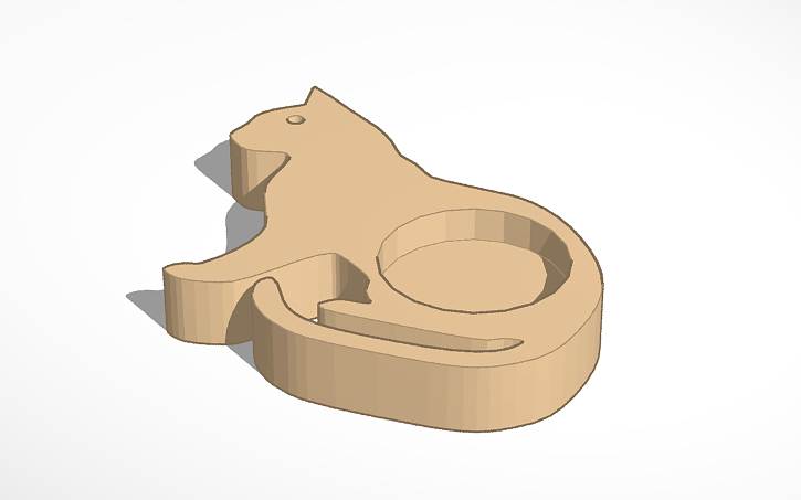 3D design cat - Tinkercad