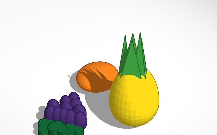 3D design fruit - Tinkercad