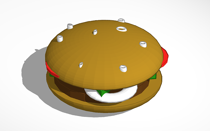 3D design Burger | Tinkercad