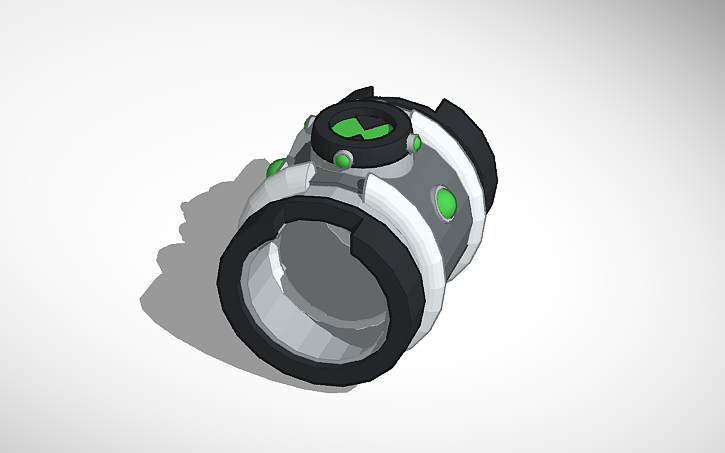 3D design omnitrix - Tinkercad