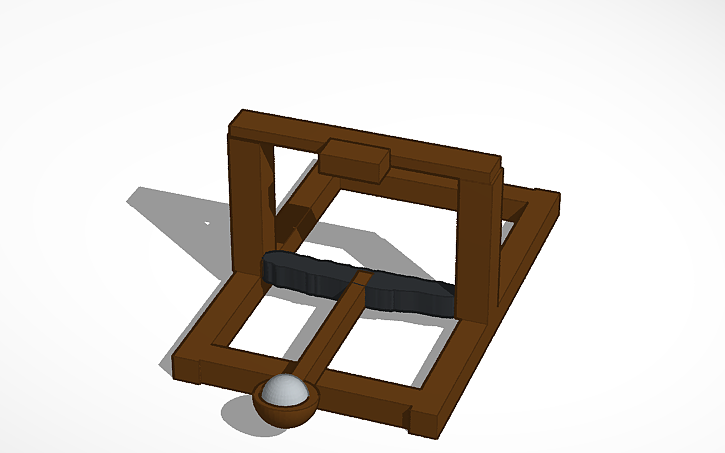 3D design catapult - Tinkercad