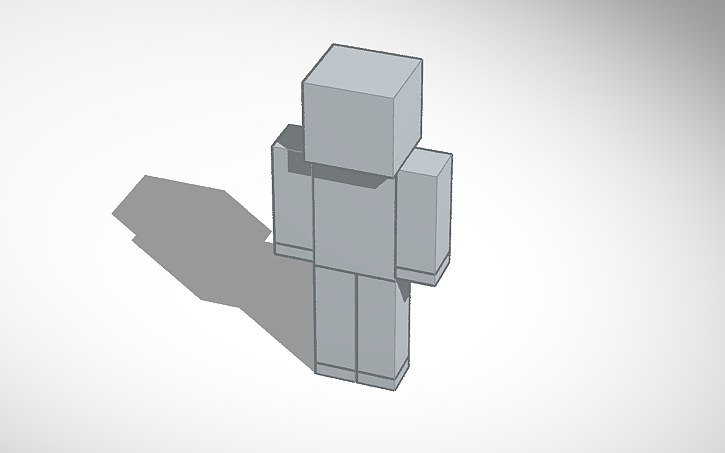 3D design Minecraft Character Template(Girl) | Tinkercad