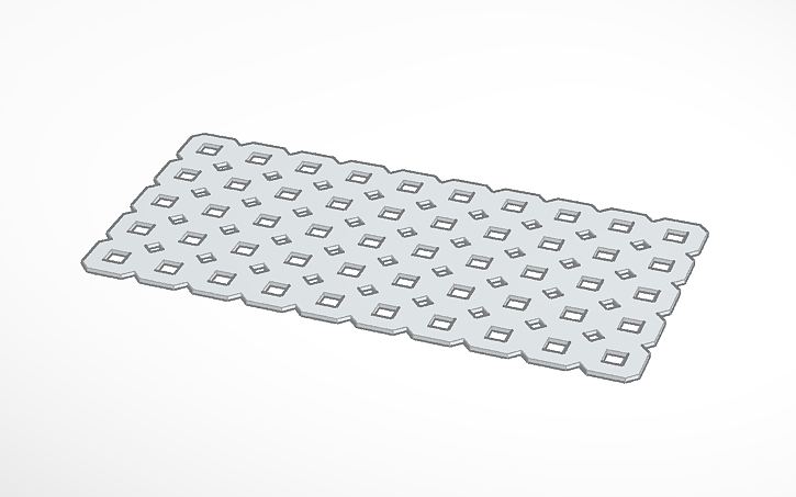 3D design vex base plate - Tinkercad