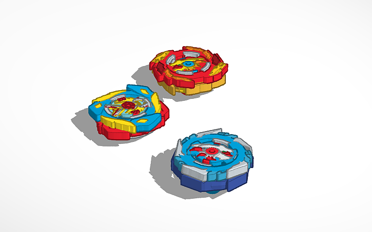 3D design Beyblade Burst Superking Set - Tinkercad