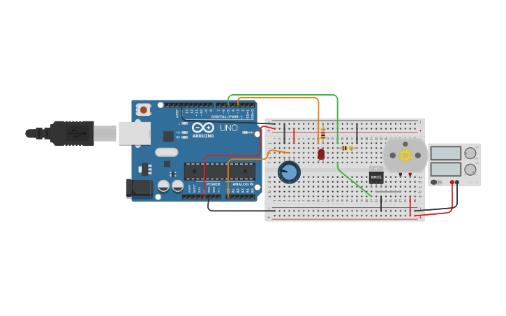 Circuit Design Motor Pwm Mosfet Tinkercad