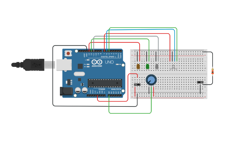Circuit design rec task 1 - Tinkercad