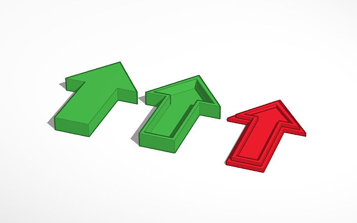 3D design arrow - Tinkercad