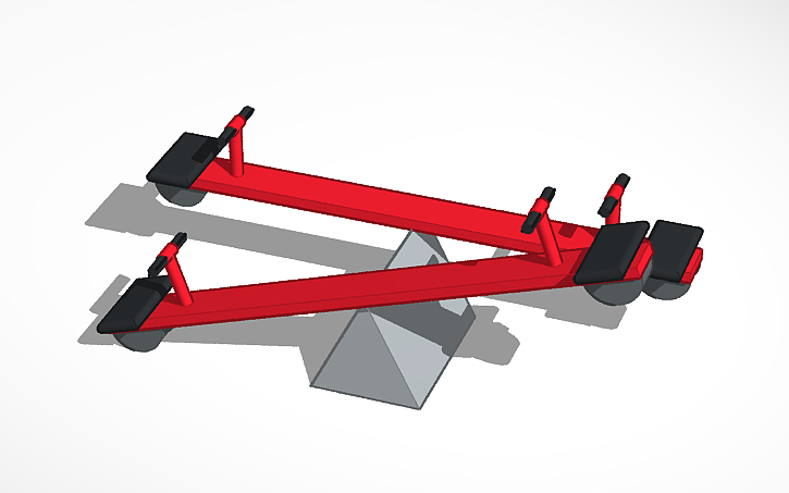 3D design See-Saw - Tinkercad