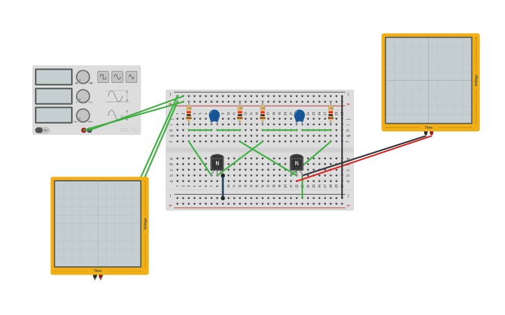 Circuit design Tarea Práctica 1 | Tinkercad