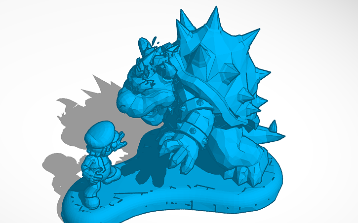 3D design Bowser Boss Battle - Tinkercad