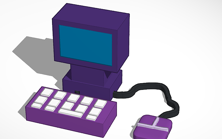 3D design Classic computer - Tinkercad