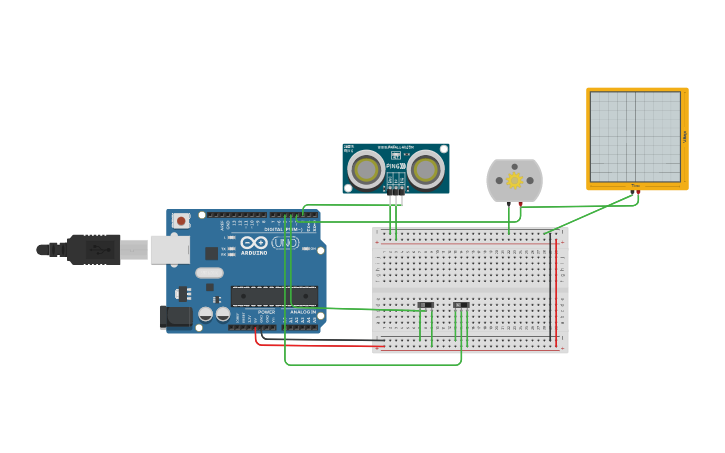 Circuit design Adaptive Cruise Control | Tinkercad