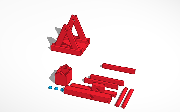 3D design Copy of Ethans Group trebuchet design | Tinkercad