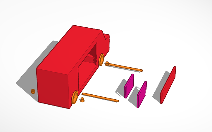 3D design Food Truck - Tinkercad
