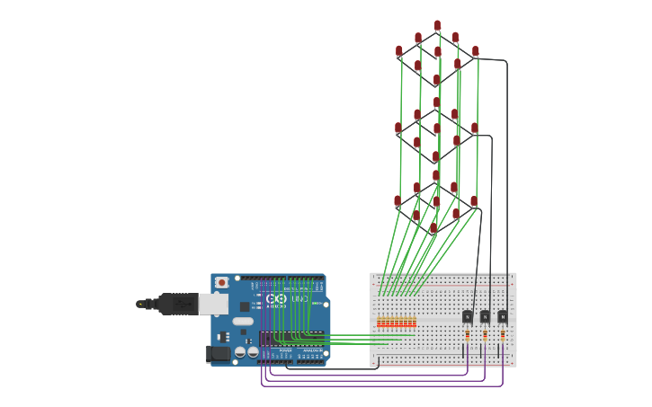 Circuit design CUBO LEDS_ MOJICA_CARLOS_ 901 | Tinkercad