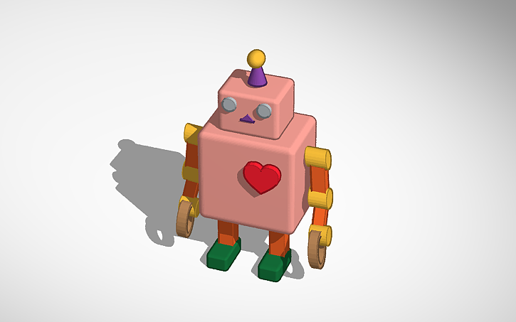 3D design Robô 3D - Tinkercad