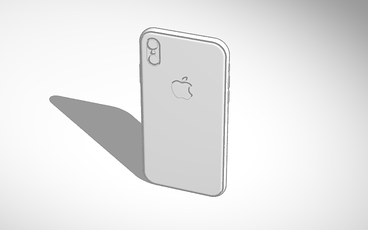 3D design Iphone x - Tinkercad