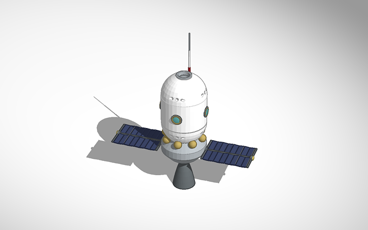 3D design Descent/Service Module #modularspace | Tinkercad