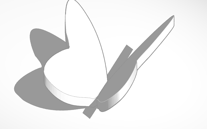 3D design Butterfly - Tinkercad