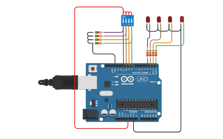 Circuit design Pull Up / Pull Down | Tinkercad